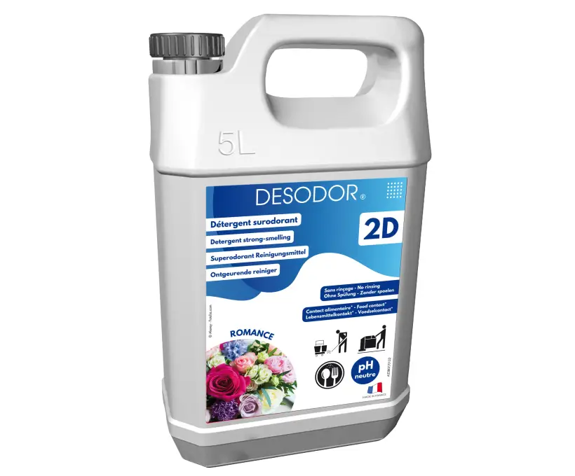 Détergent Surodorant ROMANCE 5L | Nettoyage & Parfum longue durée ...